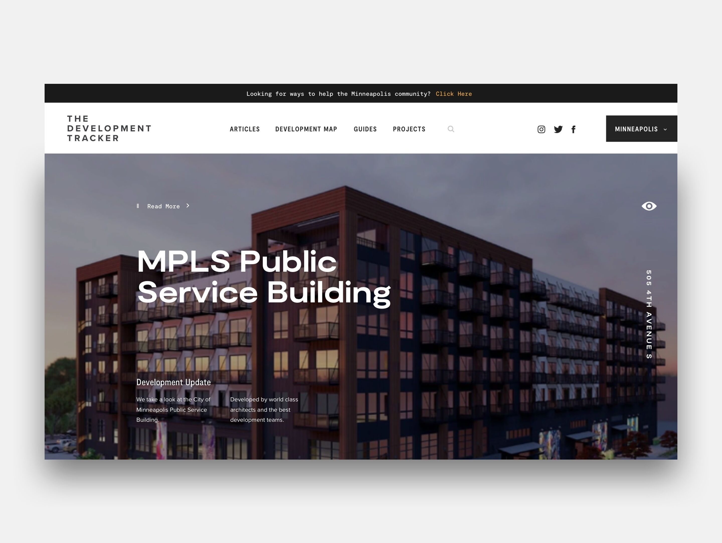 The Development Tracker: A platform that is part startup, part…